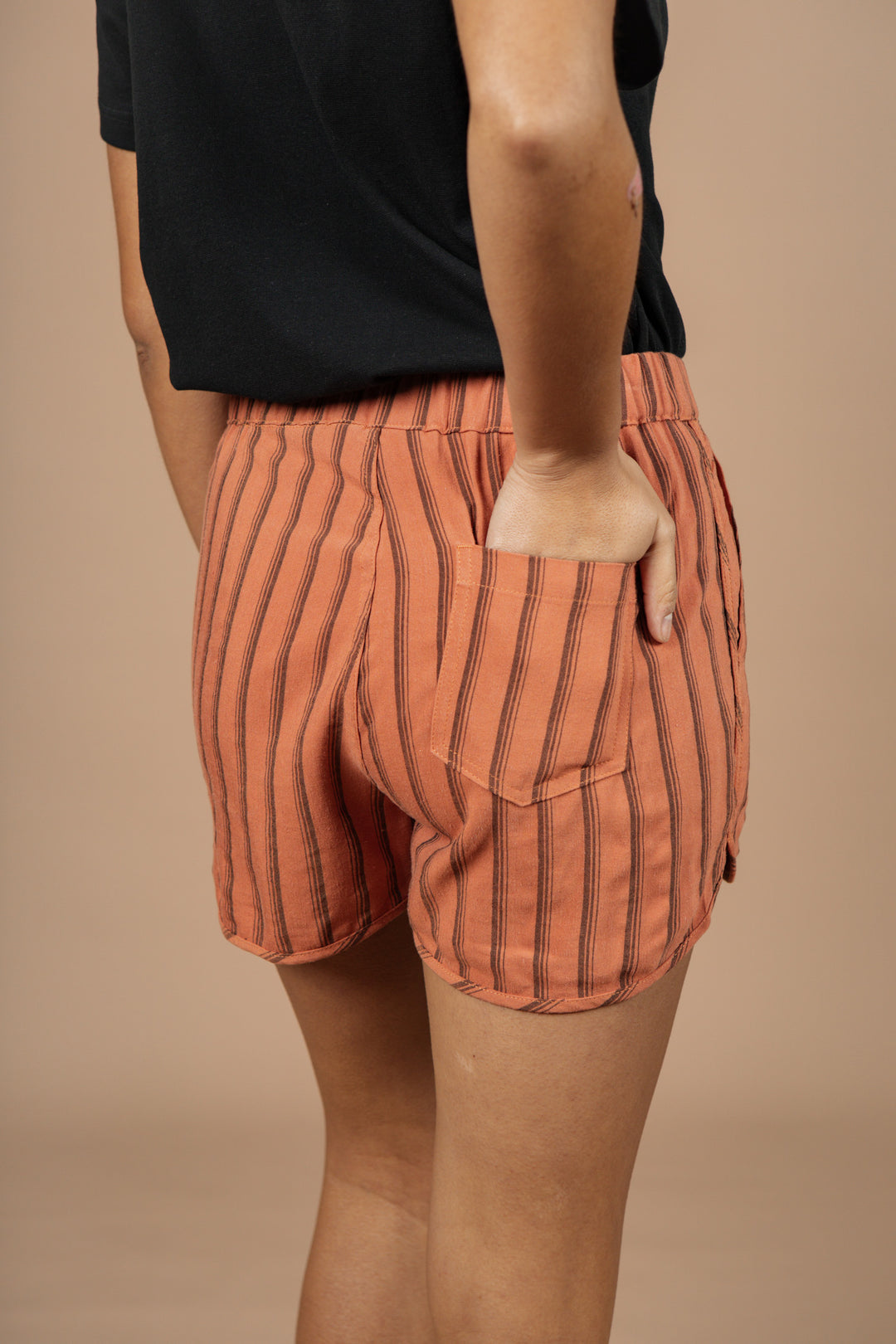 Luca Track Short / Rust Stripe – Bridge & Burn