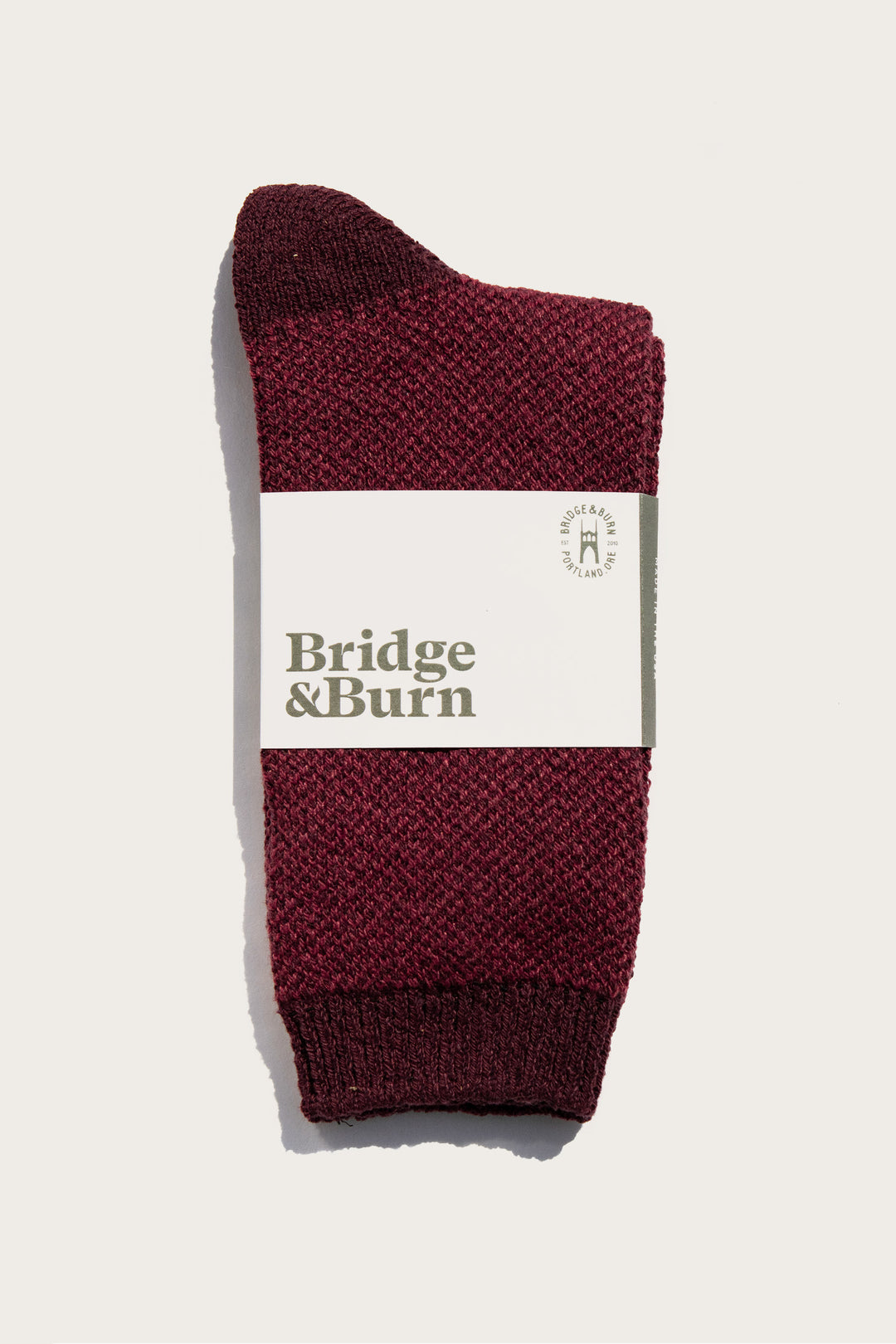 Helix Sock / Burgundy – Bridge & Burn