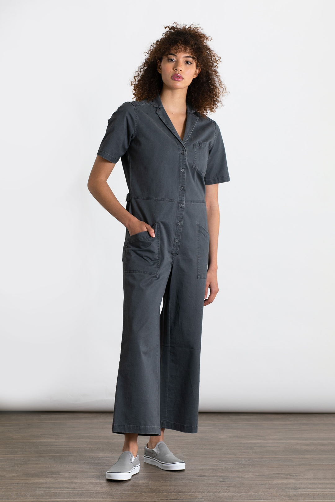 Lou Utility Jumpsuit / Slate – Bridge & Burn